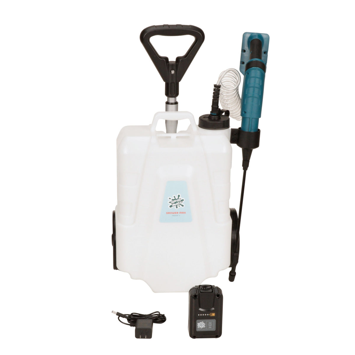 Shower MAX 4-Gallon 12V Battery Powered Rolling Sprayer | SprayMate®️